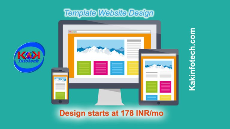 Website Design Template starting @ Rs.178 per month with SSL